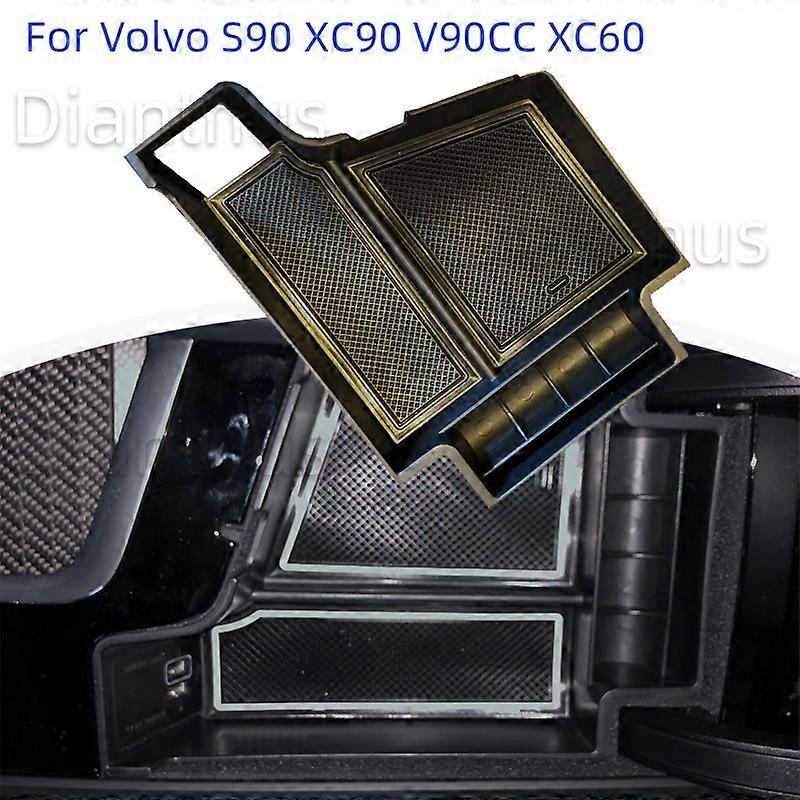 For Volvo S90 XC90 V90CC XC60 Car Center Console Armrest Storage Box ...