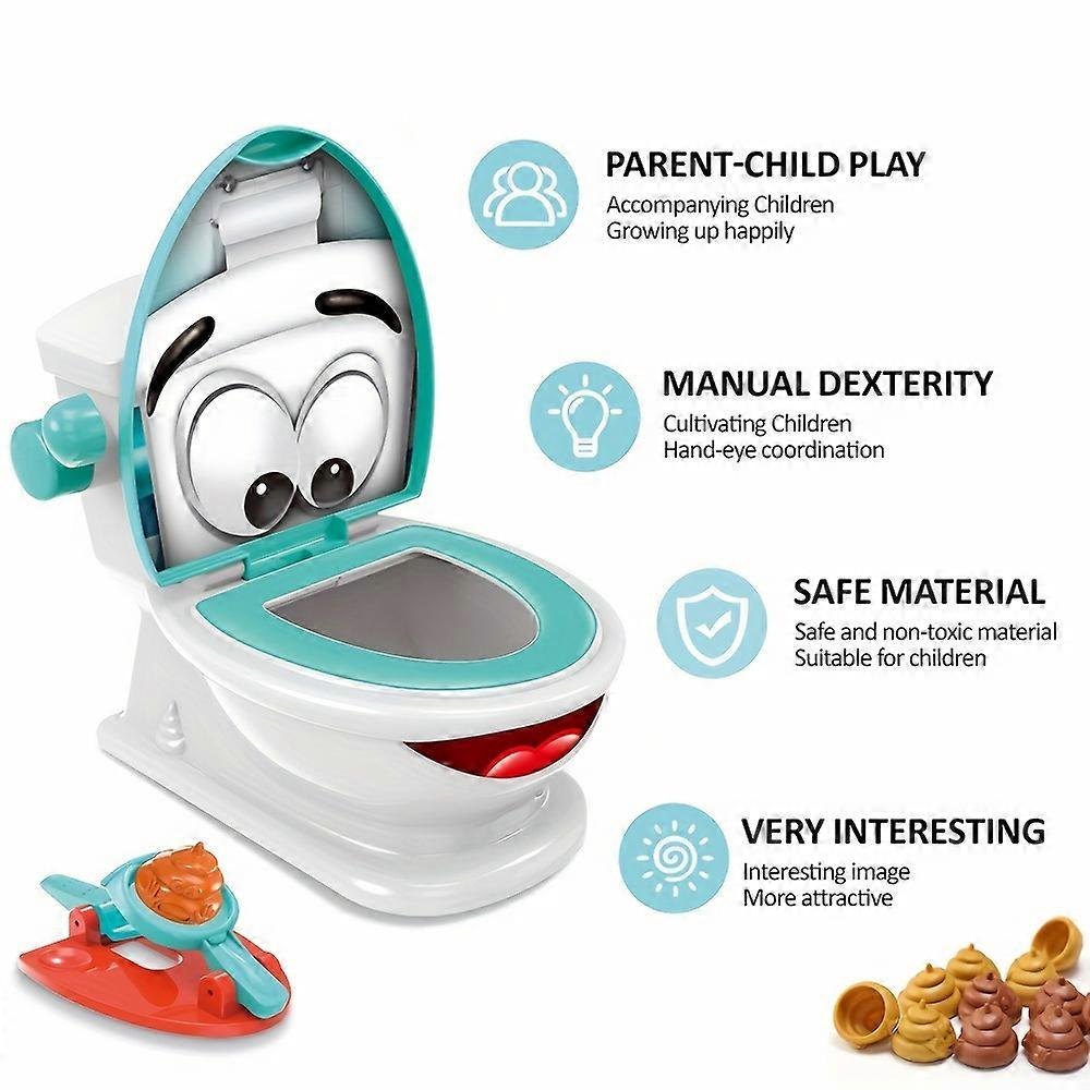 Poop Shoot Creative Family Interactive Game Includes One Toilet,Two ...