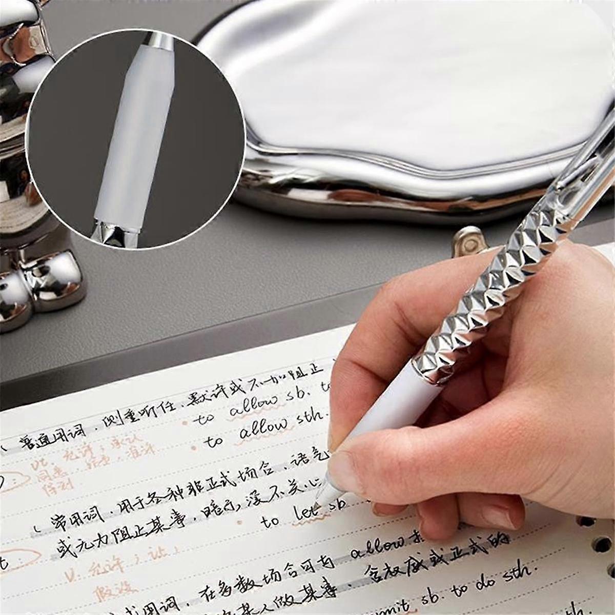 Geometric Metal Crinkle Pen Fidget, Stress Relief Metal Shape Shifting ...