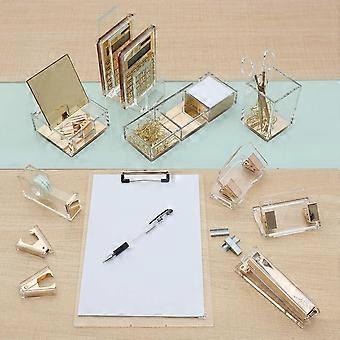 Clear Gold Toned Acrylic Stapler by Draymond Story - Fits Standard ...