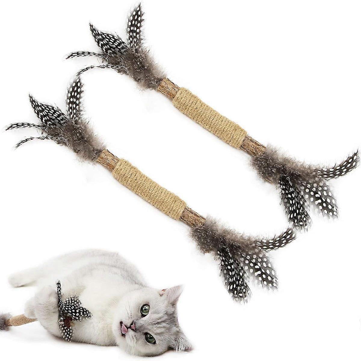 Cat Toys Feather Catnip Toy cat Chewing Toy cat Kicking silvervine ...