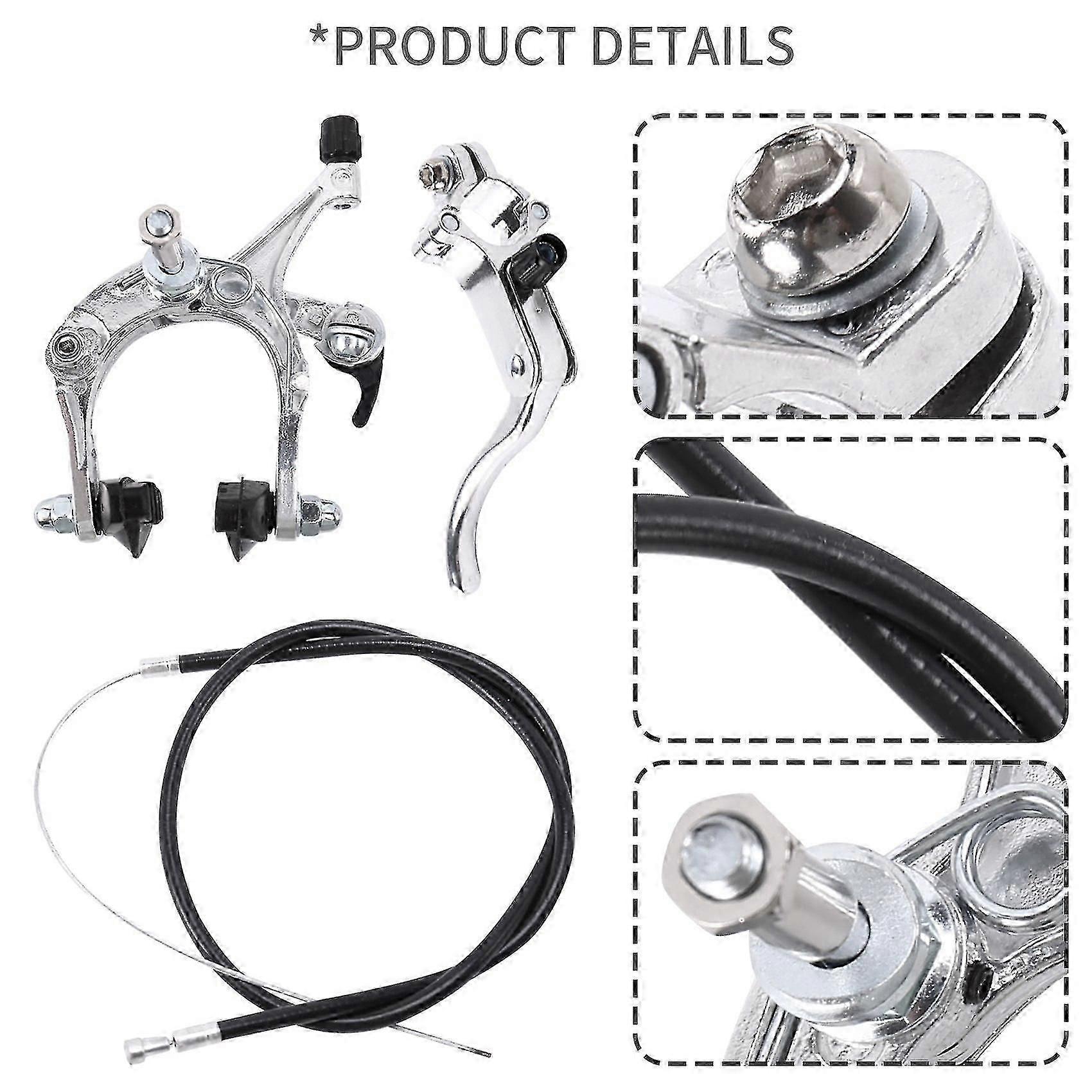 Front Fixie Road Bike Cruiser Brake Set Bike Brake Kit Bike Caliper ...