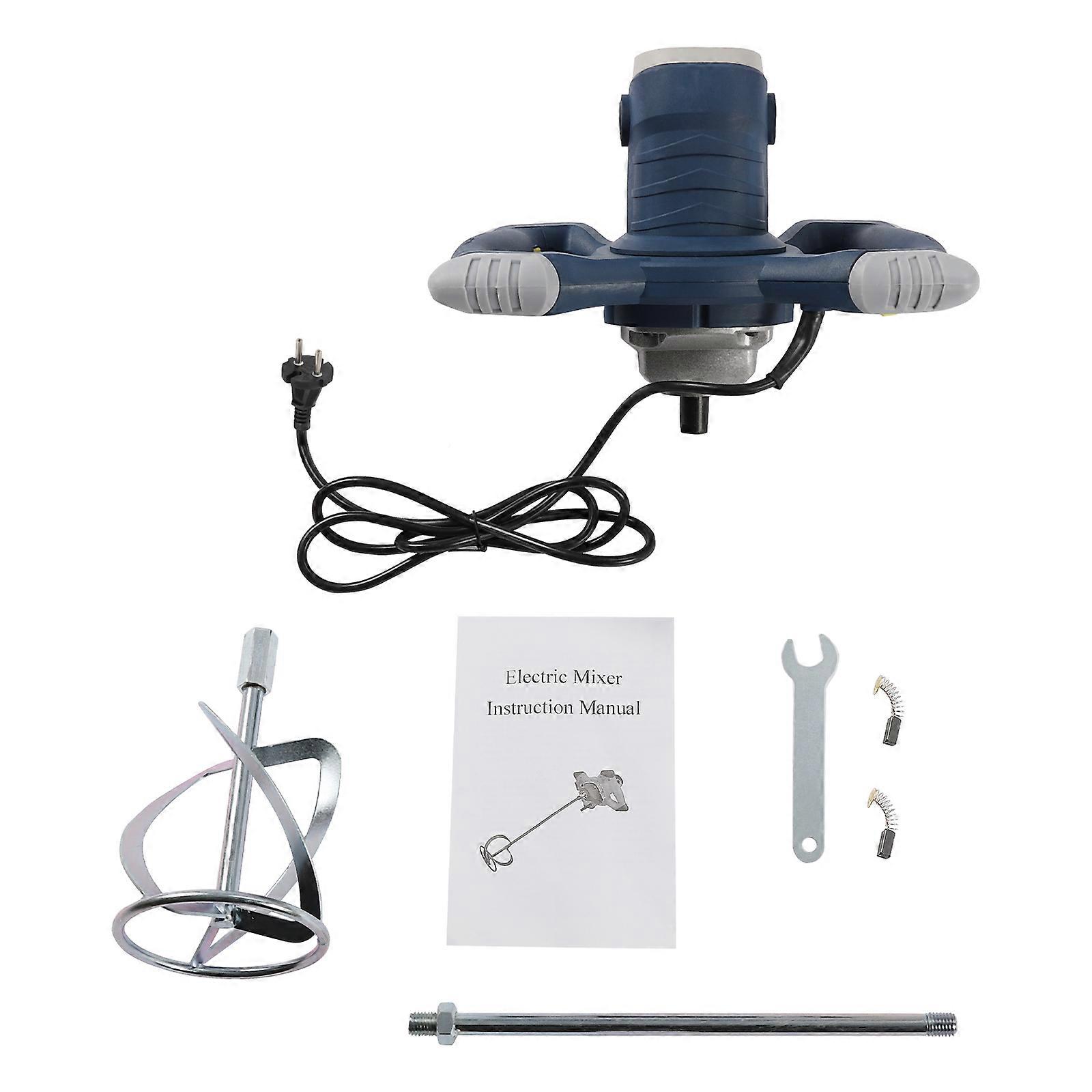 1400W Handheld Drywall Mortar Mixer Cement Render Tile Concrete Plaster ...