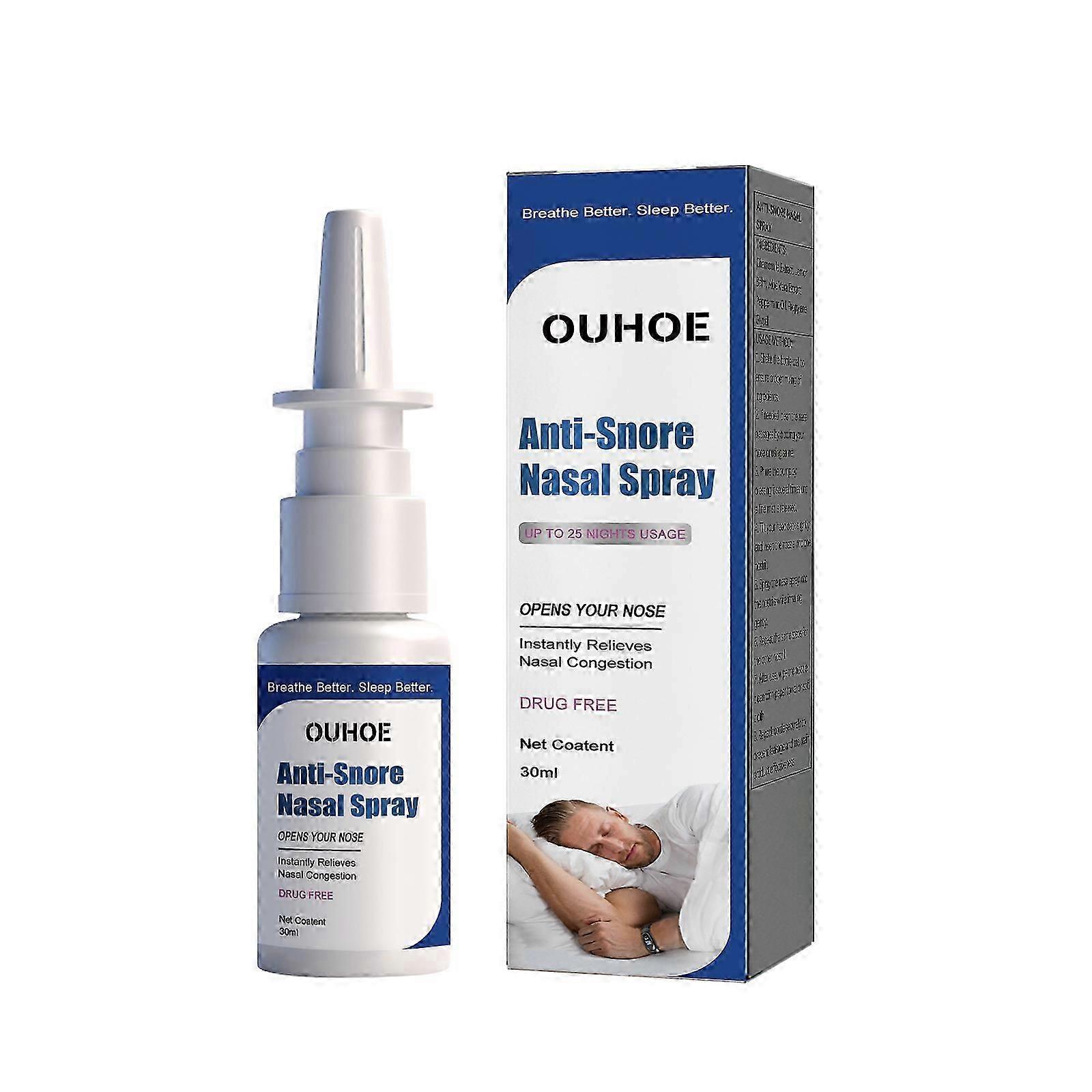 OUHOE Anti snoring Nasal Spray to Relieve Nasal Stuck and Stop Snoring ...