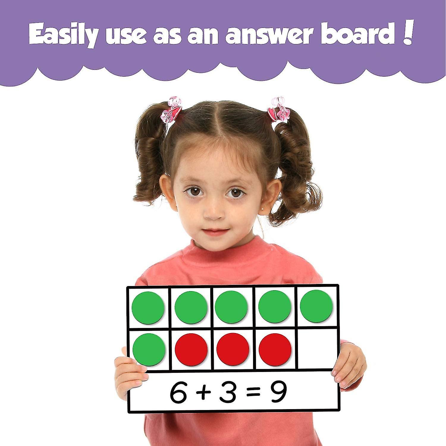 Giant Magnetic Ten-frame Set - Math Manipulatives For Elementary 55 ...