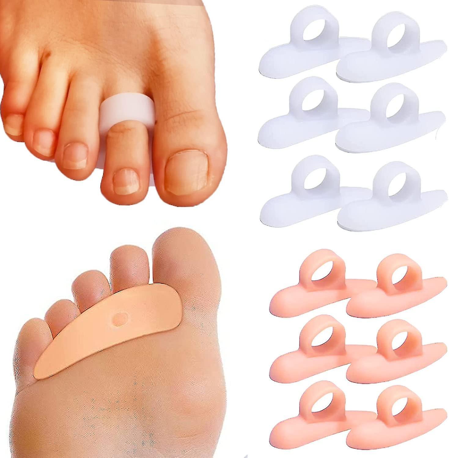 12 Pieces Gel Hammer Toe Corrector, Toe Separators For Crday ...