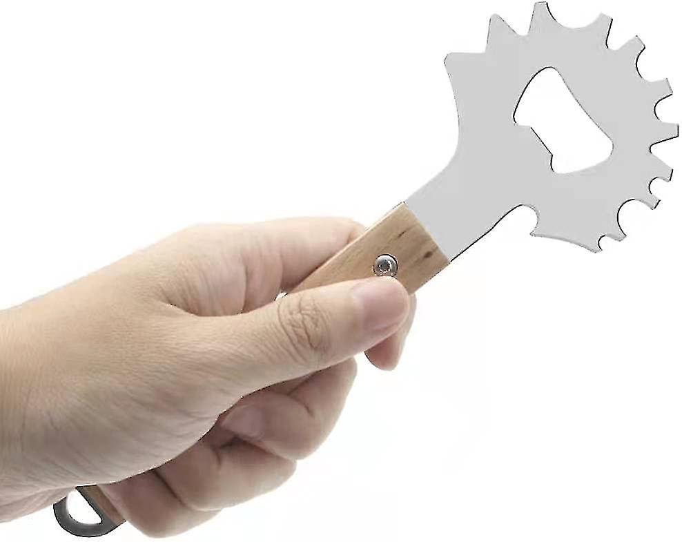 Bbq Grill Grill Scraper - Stainless Steel Scraper With Corkscrew Wooden ...