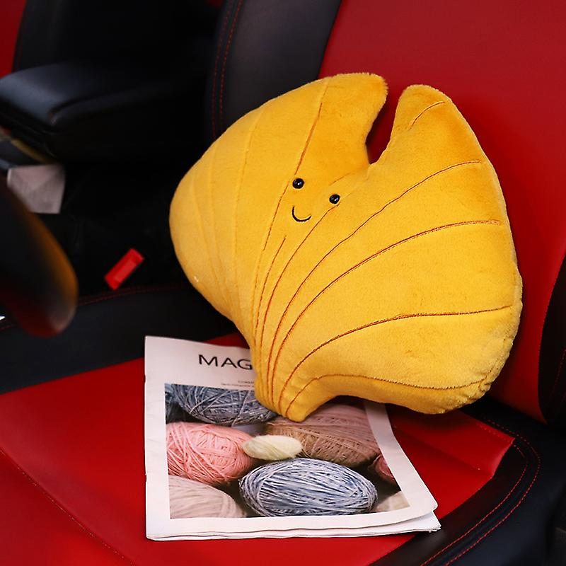 Variety Leaves Plush Pillow Kawaii Maple Leaf Ginkgo Leaf Green Leaf ...