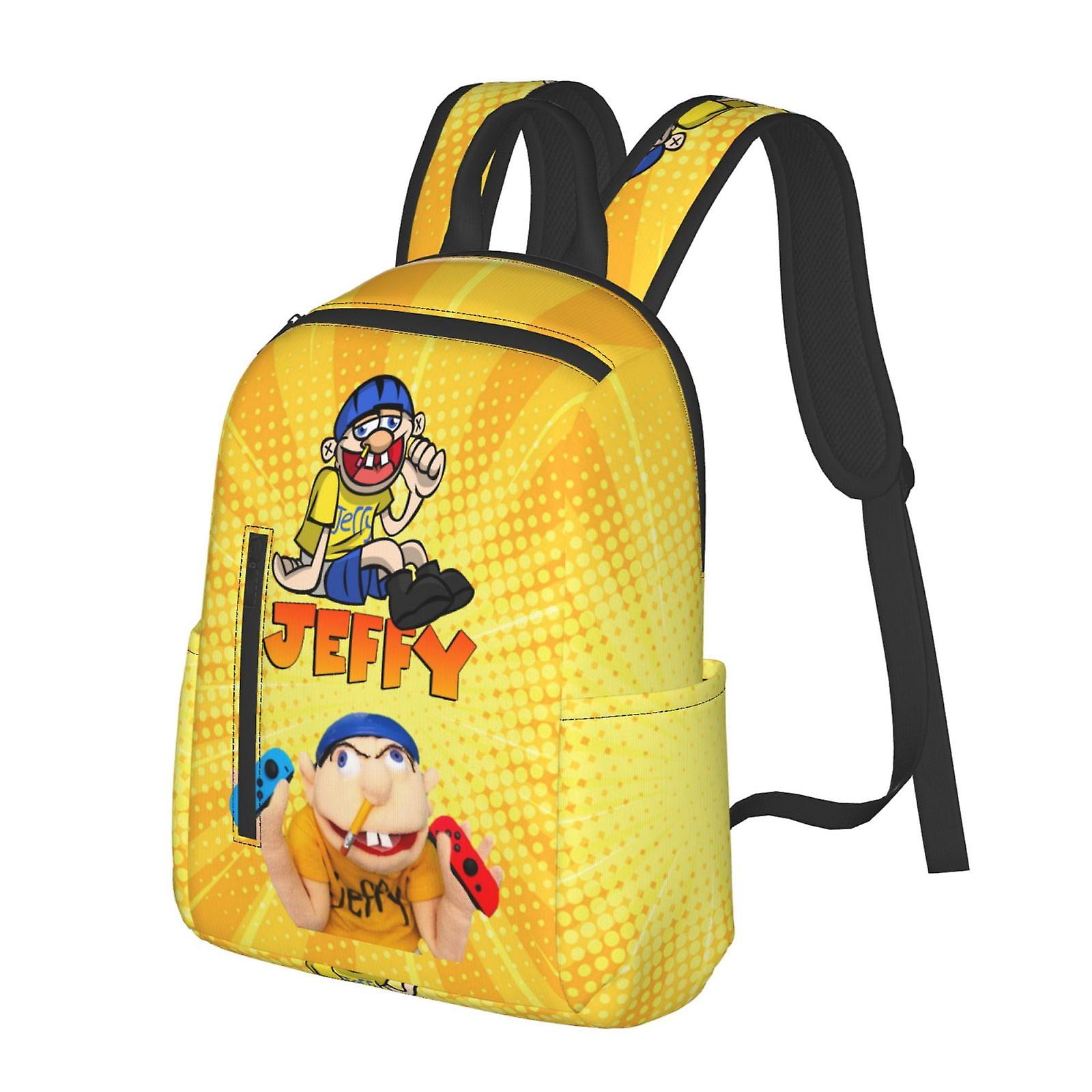 Game SML Jeffy Lightweight Backpack Student Bookbag School Bag Satchel ...