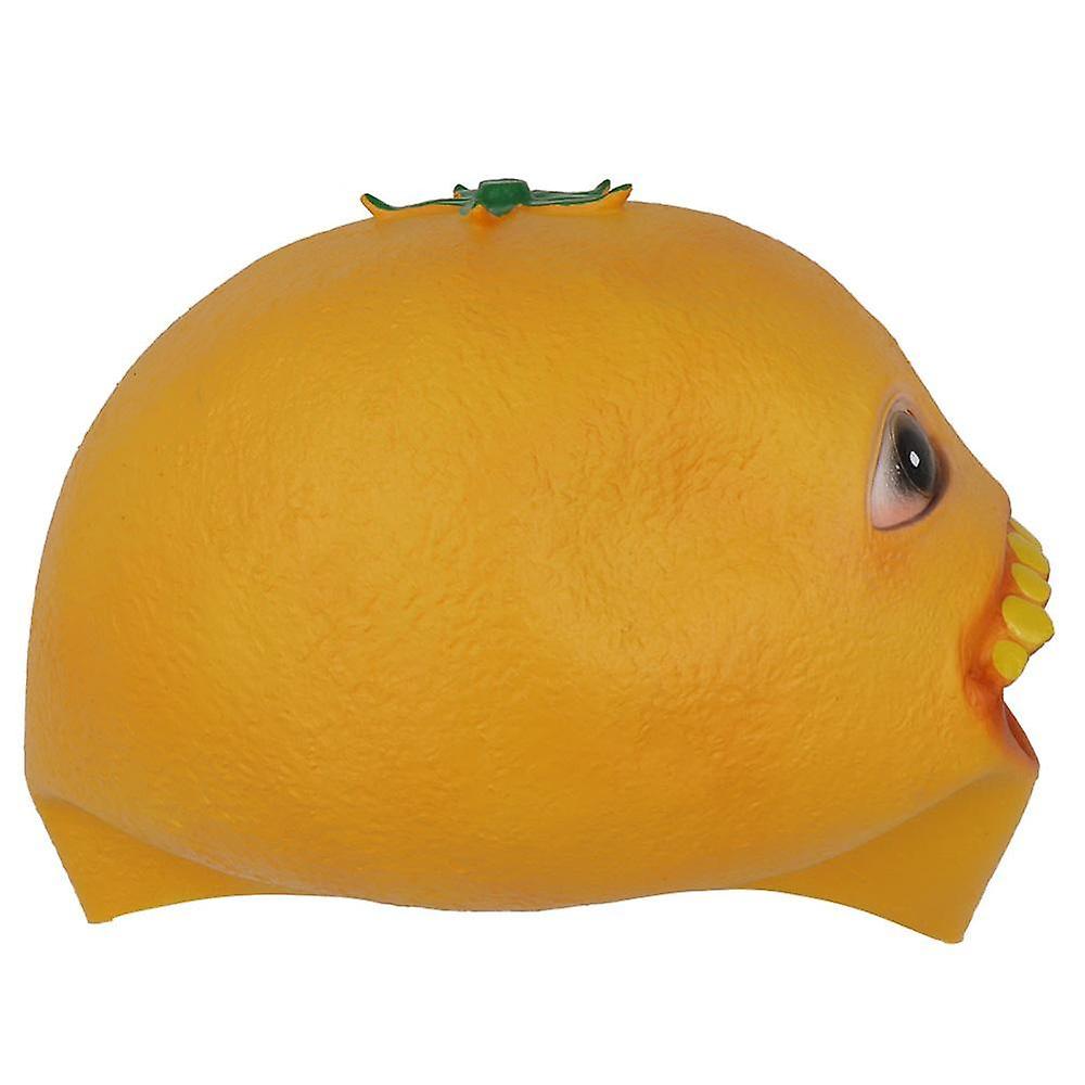 Halloween Ugly Annoying Orange Cosplay Mask Latex Helmet For Adult ...