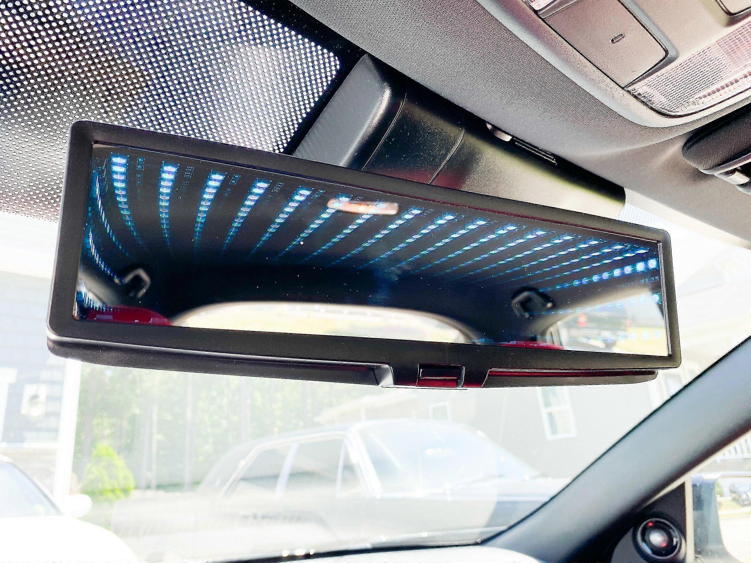 Car Indoor 3d Rearview Mirror Lighted Led Large Field Of View Car ...