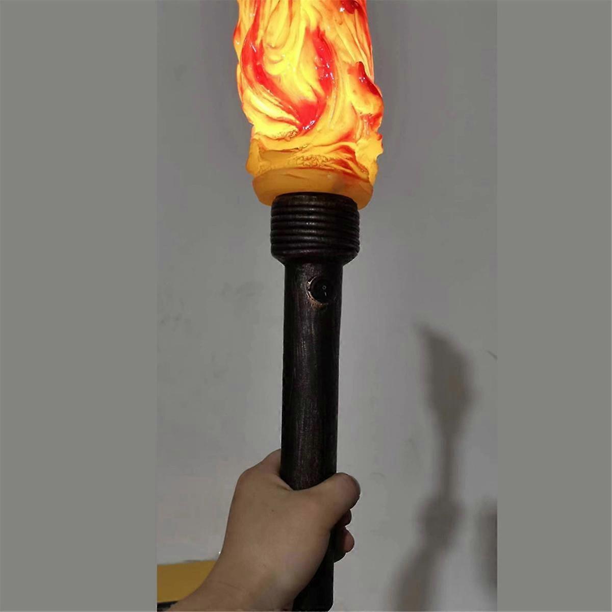 Handheld Torch Props LED Lights, Realistic Flame Torch for Games Sports ...