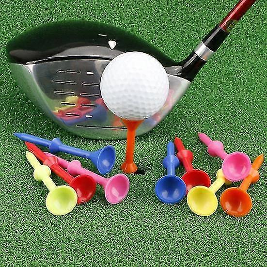 50Pcs Plastic Unbreakable 3 1/4 Inch Golf Tees Durable Stable Vibrant ...