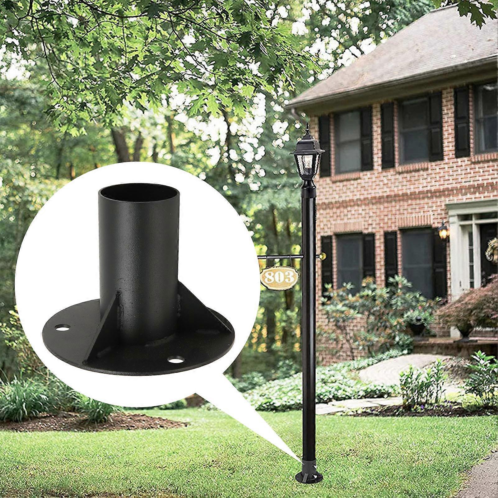 Chain Link Fence Pole Floor Flange Base Flange Heavy Solid Fence Post ...