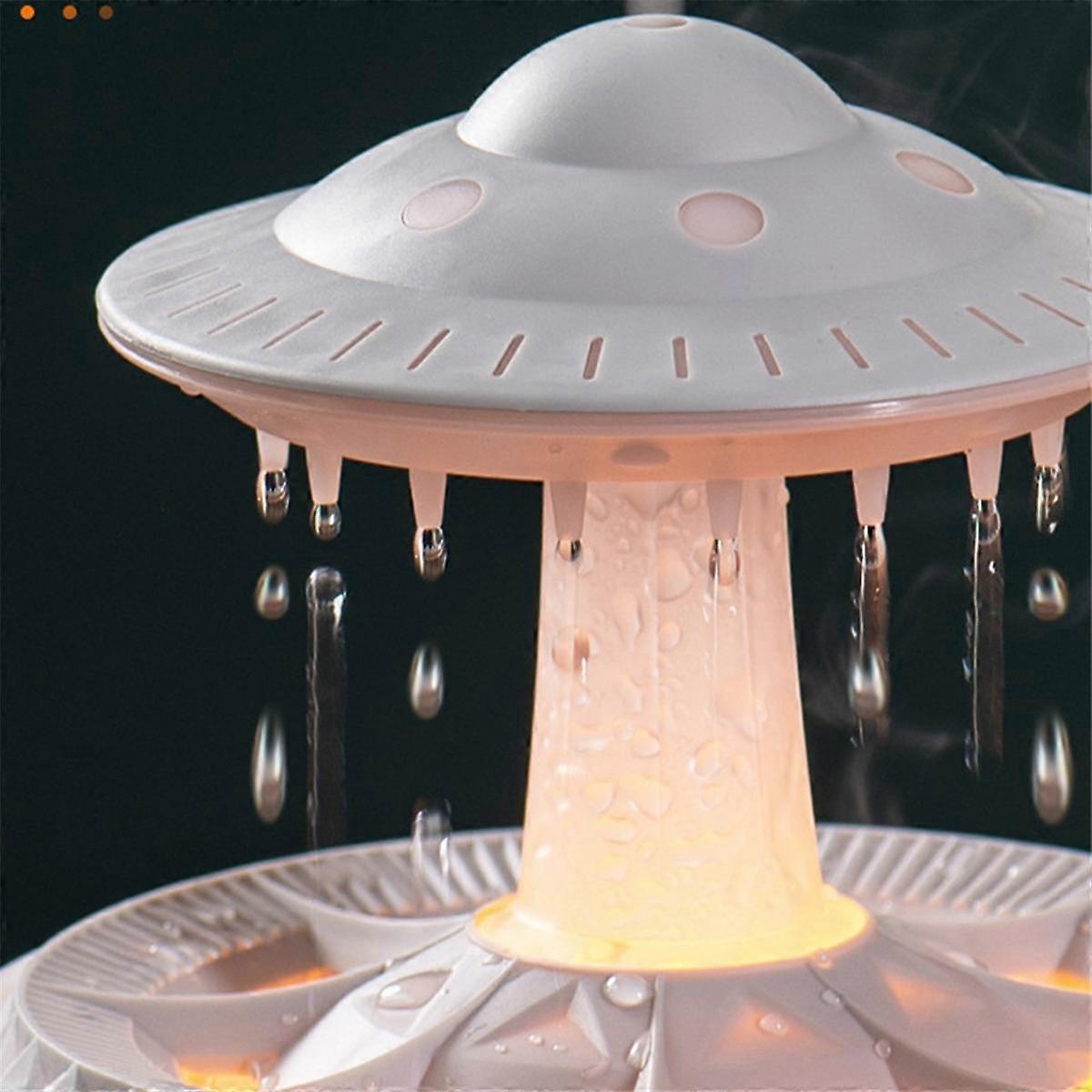Rain Cloud Night Light Humidifier with Raining Water Drop Sound and 7 ...