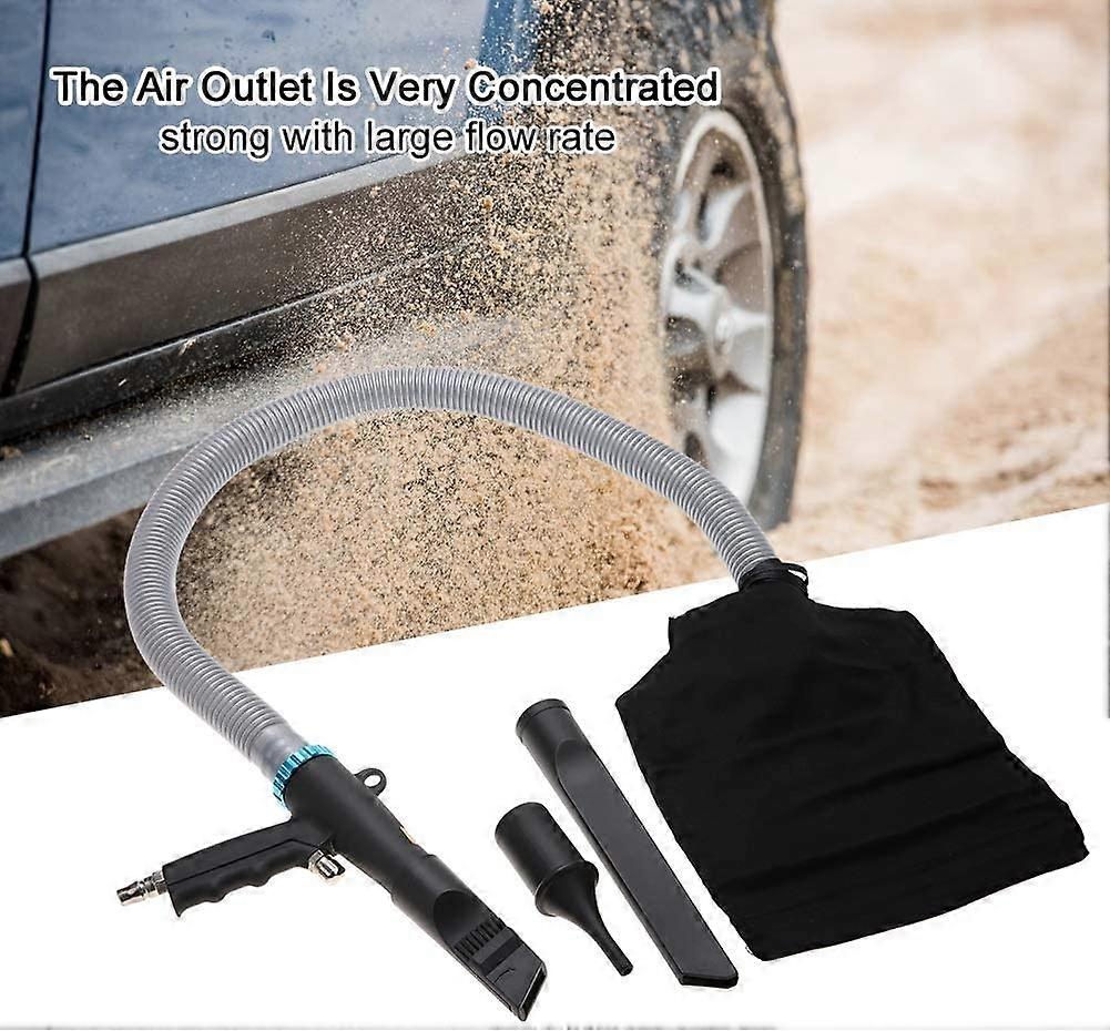 Air Vacuum Blow Gun Pneumatic Vacuum Cleaner Kit - Dual Function Air ...