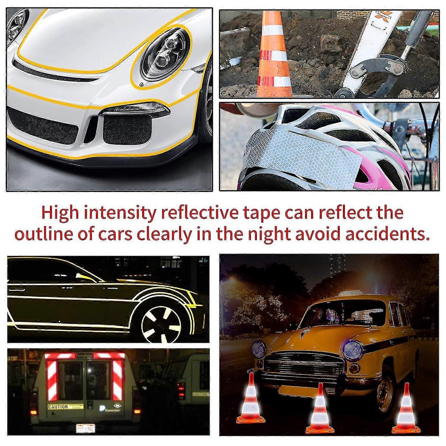 Reflective Tape Waterproof For Vehicles, 2 Pack 5cm*3m High Intensity ...
