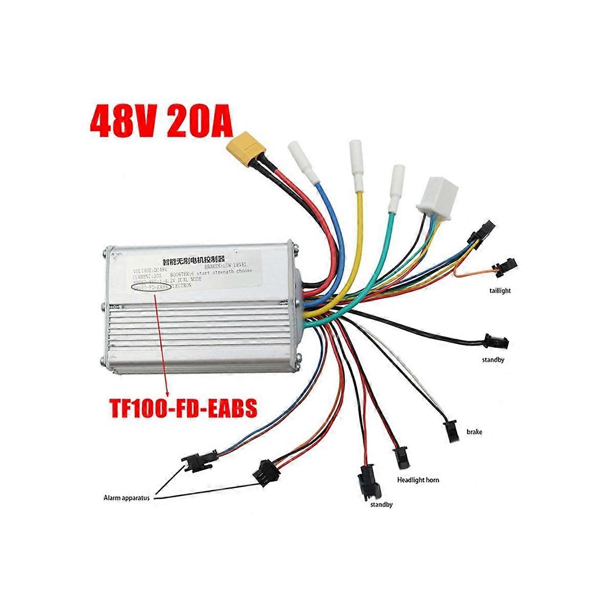 48V 20A Electric Scooter Smart Brushless Motor Controller for Dual Mode ...