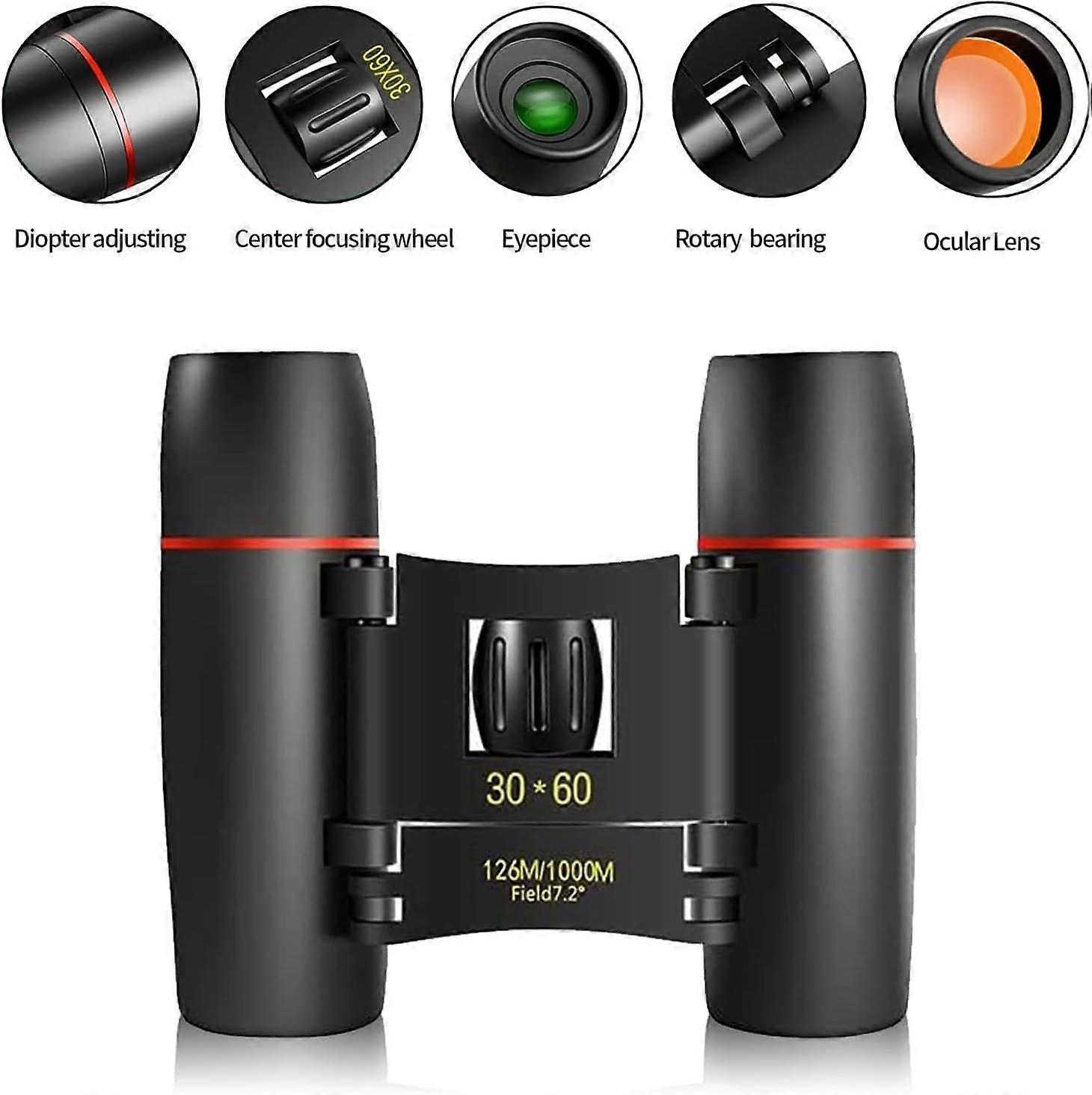 30x60 Binoculars Small Compact Light Binoculars, Suitable for Adults ...
