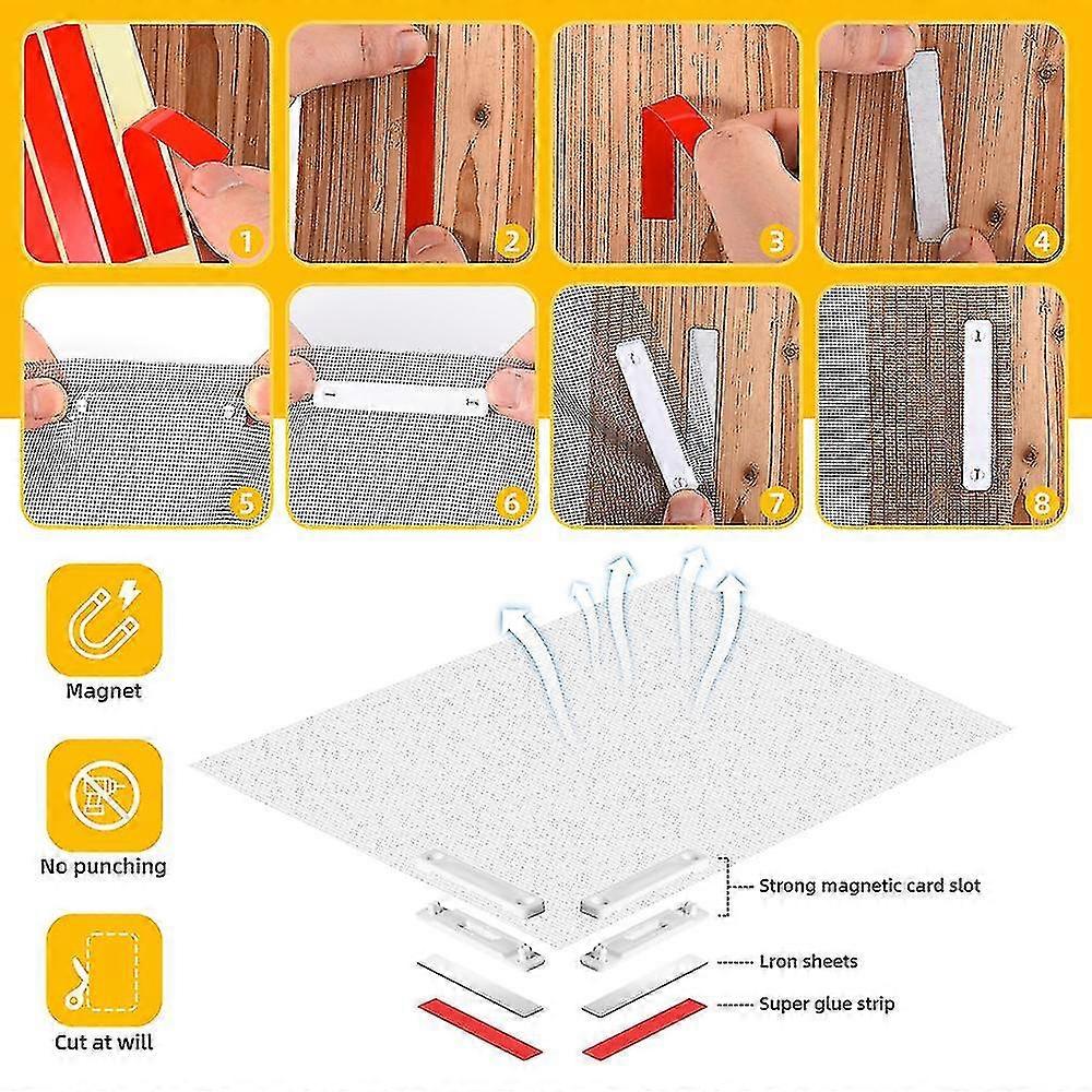 Magnetic Window Screen Clips Self Adhesive For Fly Screen Insects ...