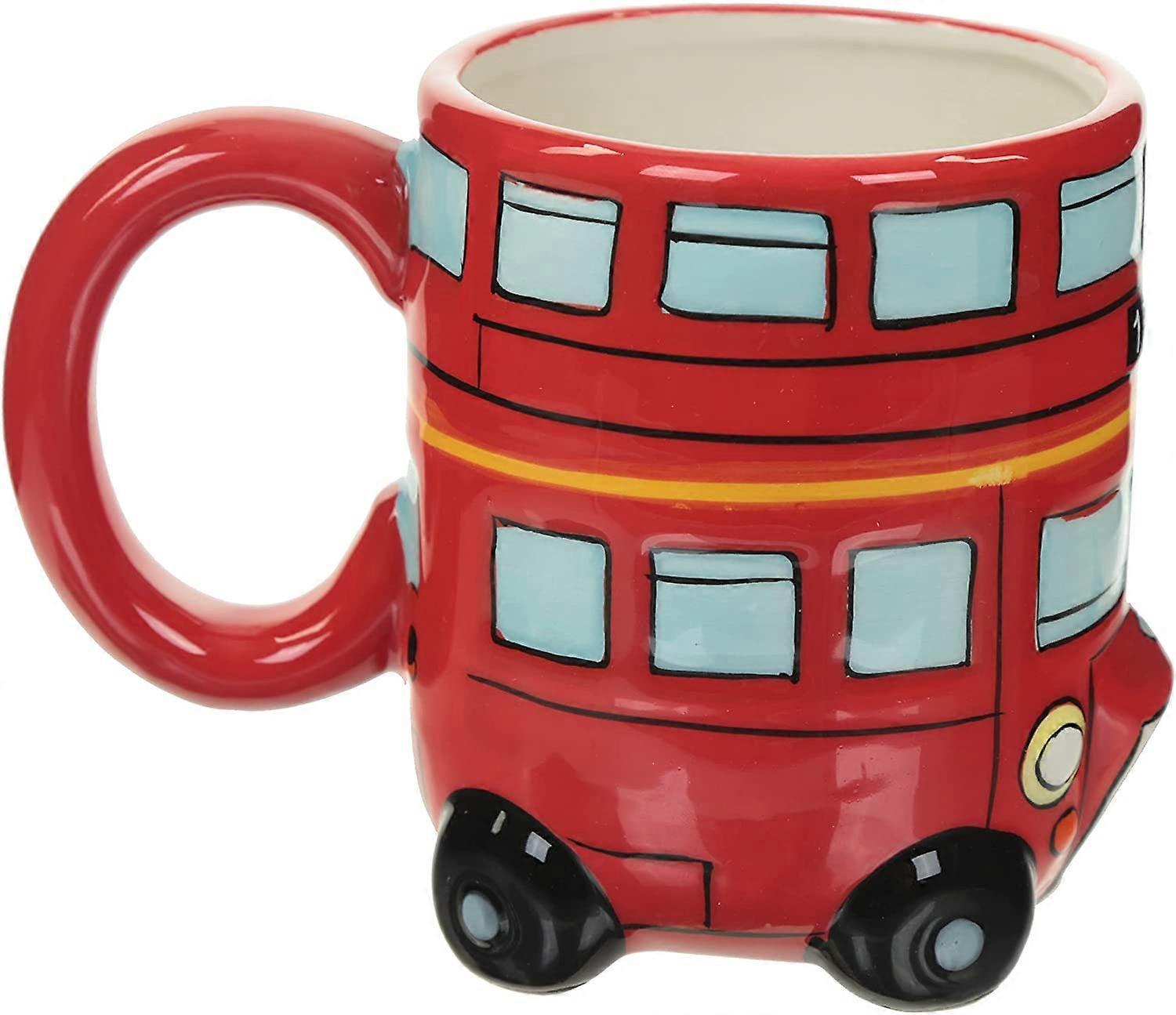 Puckator London Red Routemaster Bus Ceramic Shaped Mug, Tea Coffee Hot ...