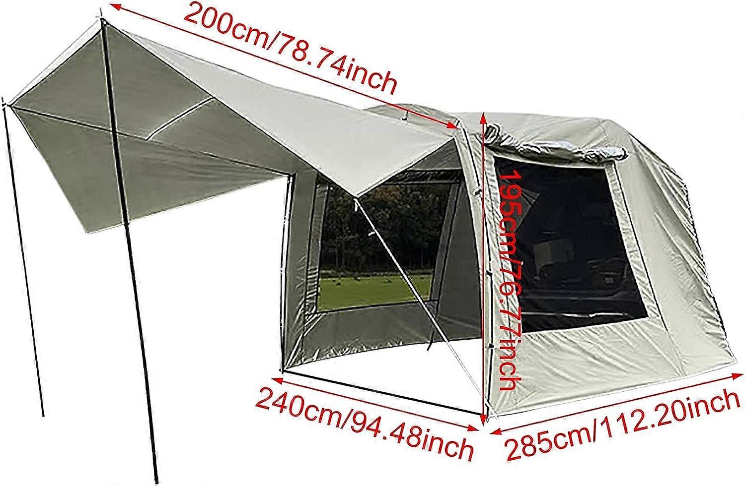 Car Camping SUV Rear Tent, Car Awning Sun Shelter, Large Shade Space ...