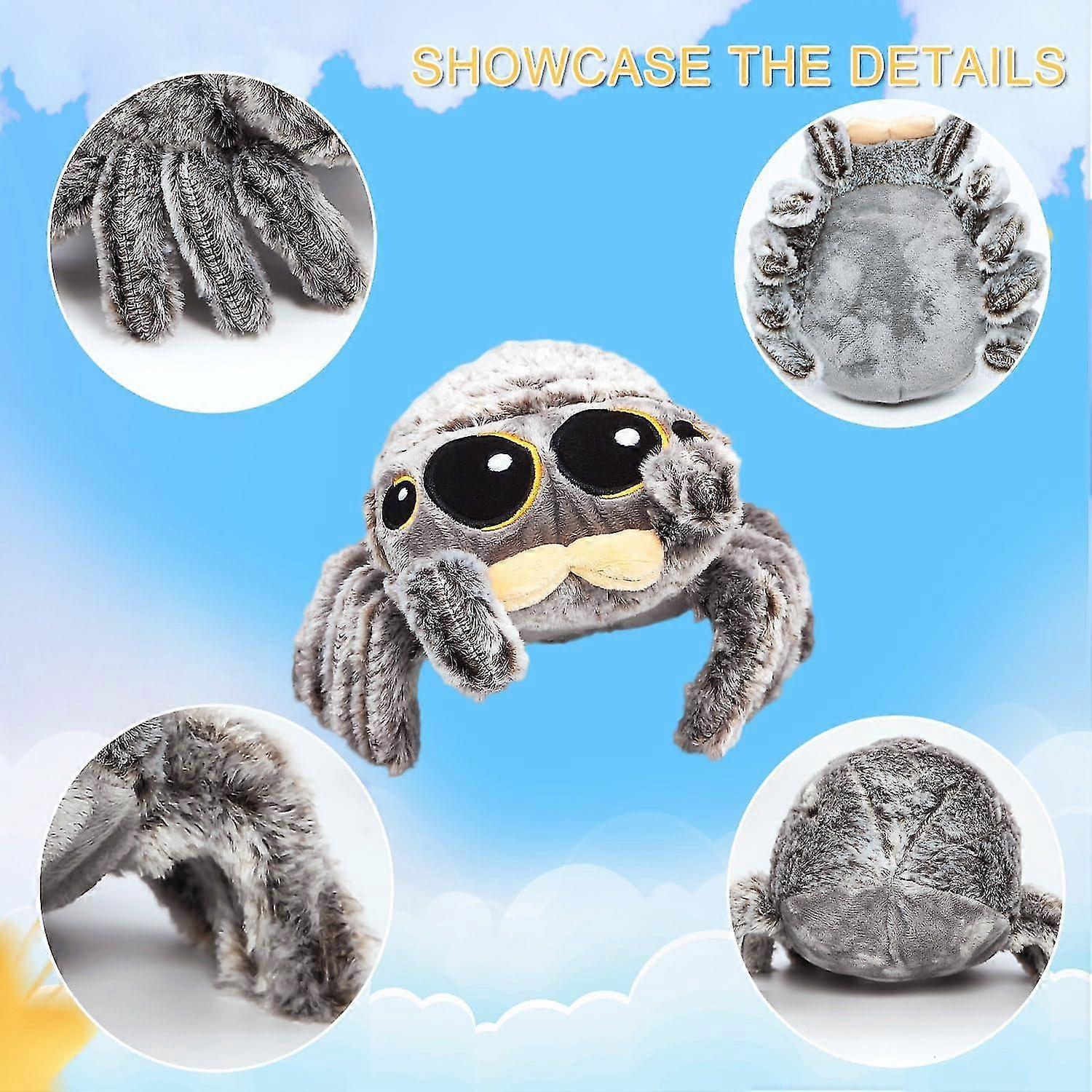 Spider Plush 6.9 inch - Spider Stuffed Animal:Great Jumping Cute Spider ...