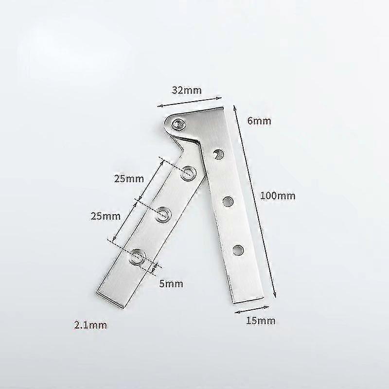Auspicious-set Of 2 Stainless Steel Hidden Door Pivot Hinges 360 Degree Rotation, 4 Inch Offset ...