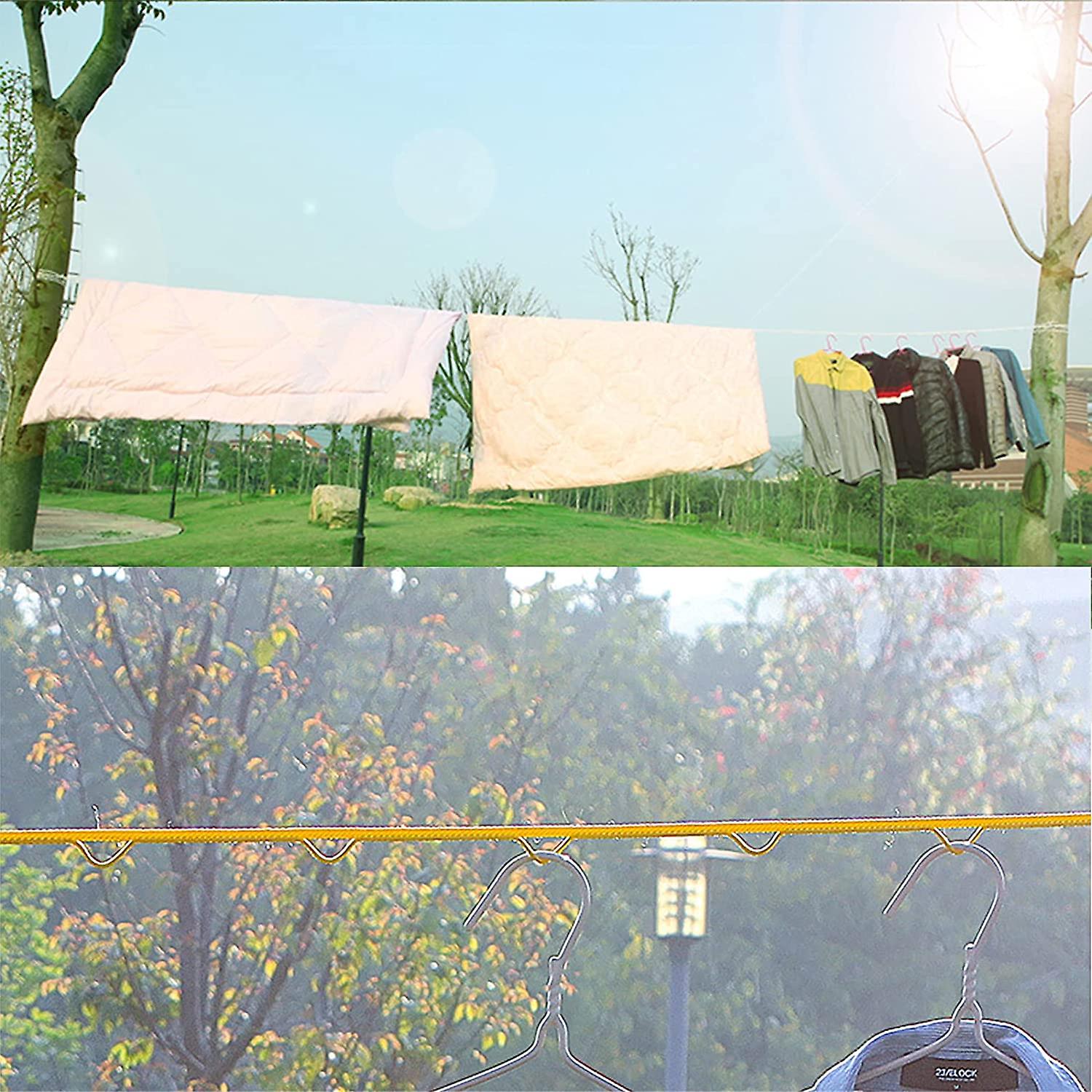 Portable Retractable Clothesline Adjustable Non-slip Clothesline Non ...