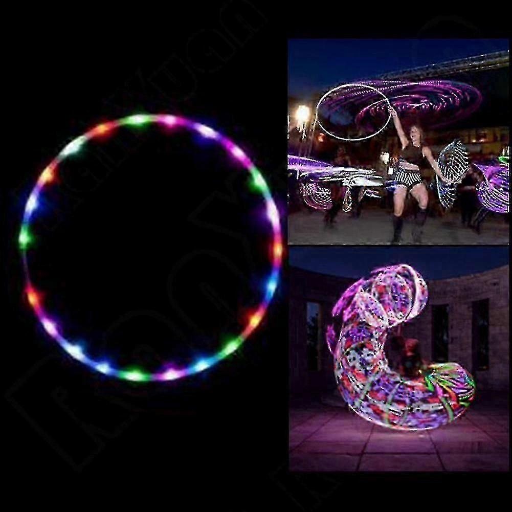 90CM Hula Hoop Sports Colorful Flashing Fitness Lose Weight Tool ...