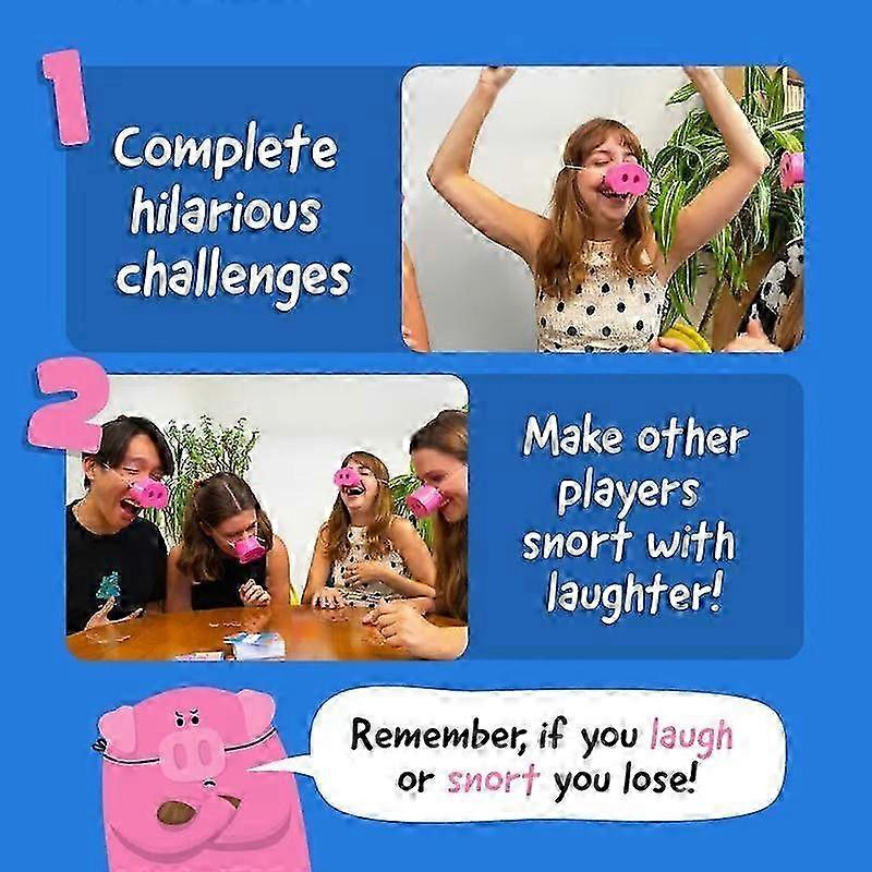 The Oinkcredible You Laugh You Lose Party Game - Pig Games with 150 ...