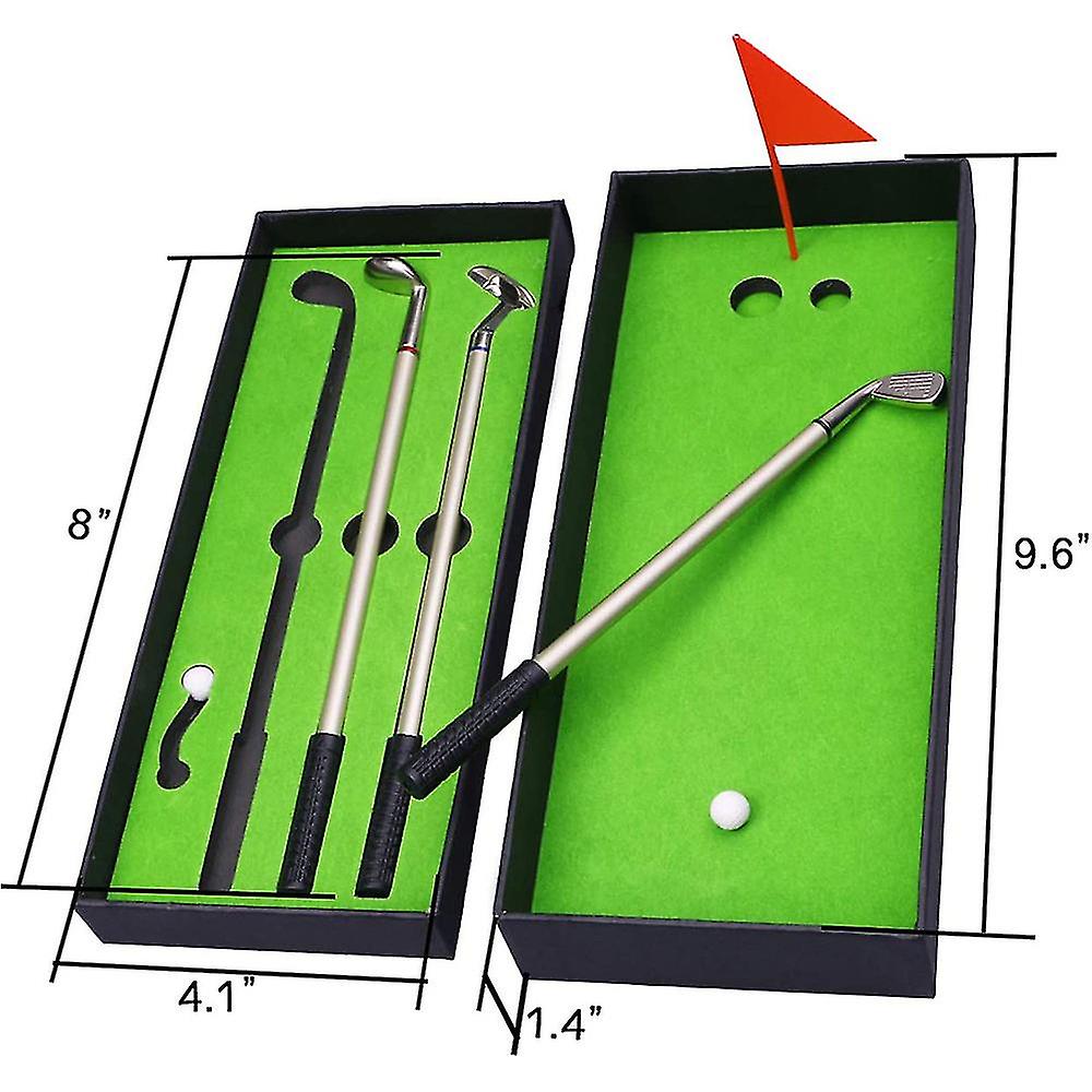 Golf Pen Set Mini Golf Club Ballpoint Pens Novelty Cool Office Novelty ...