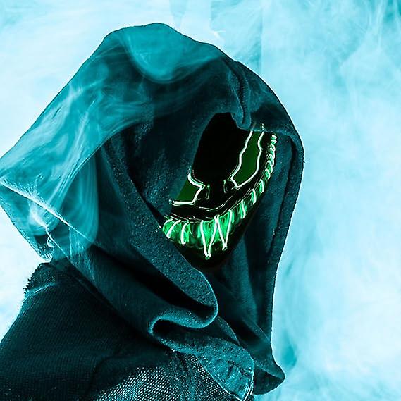 LED Halloween Masks with 3 Lighting Modes, Demon Face Masks, Halloween ...