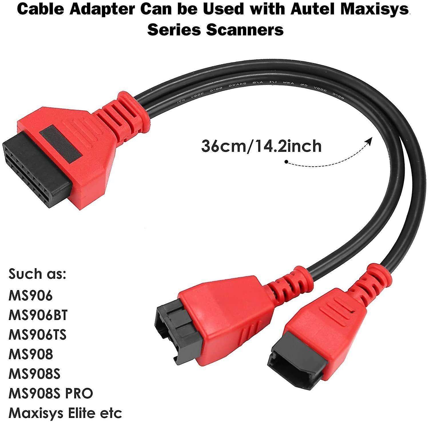For CHRYSLER 12+8 Adapter Cable Autel MaxiSys Pro MS908P MS906 MK908P ...