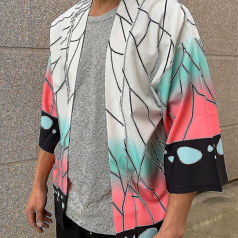 Demon Slayer Kimetsu No Yaiba Anime Haori Kimono Costumes Nezu | Fruugo AU