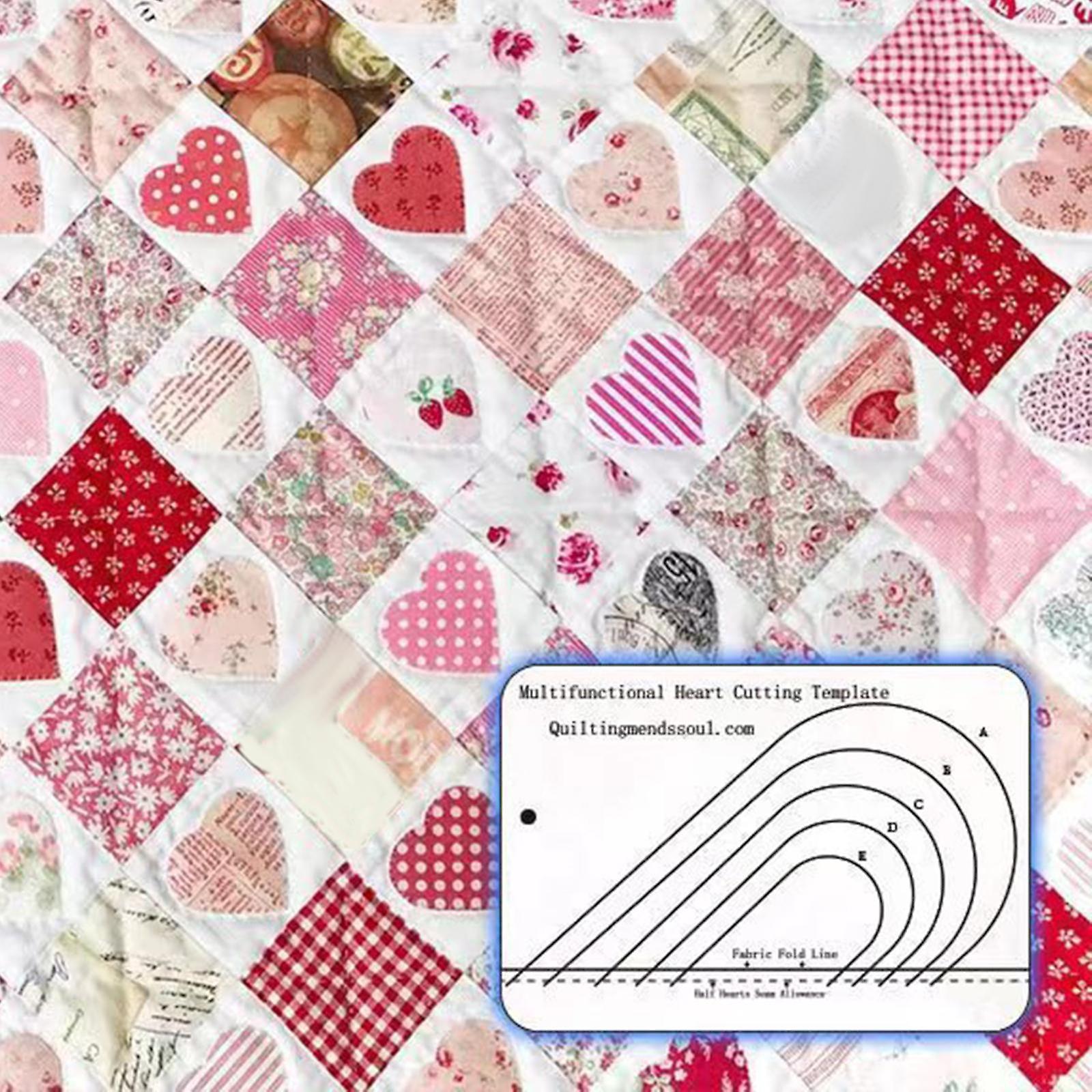Multifunctional Heart Cutting Template Half Heart Template Shape ...