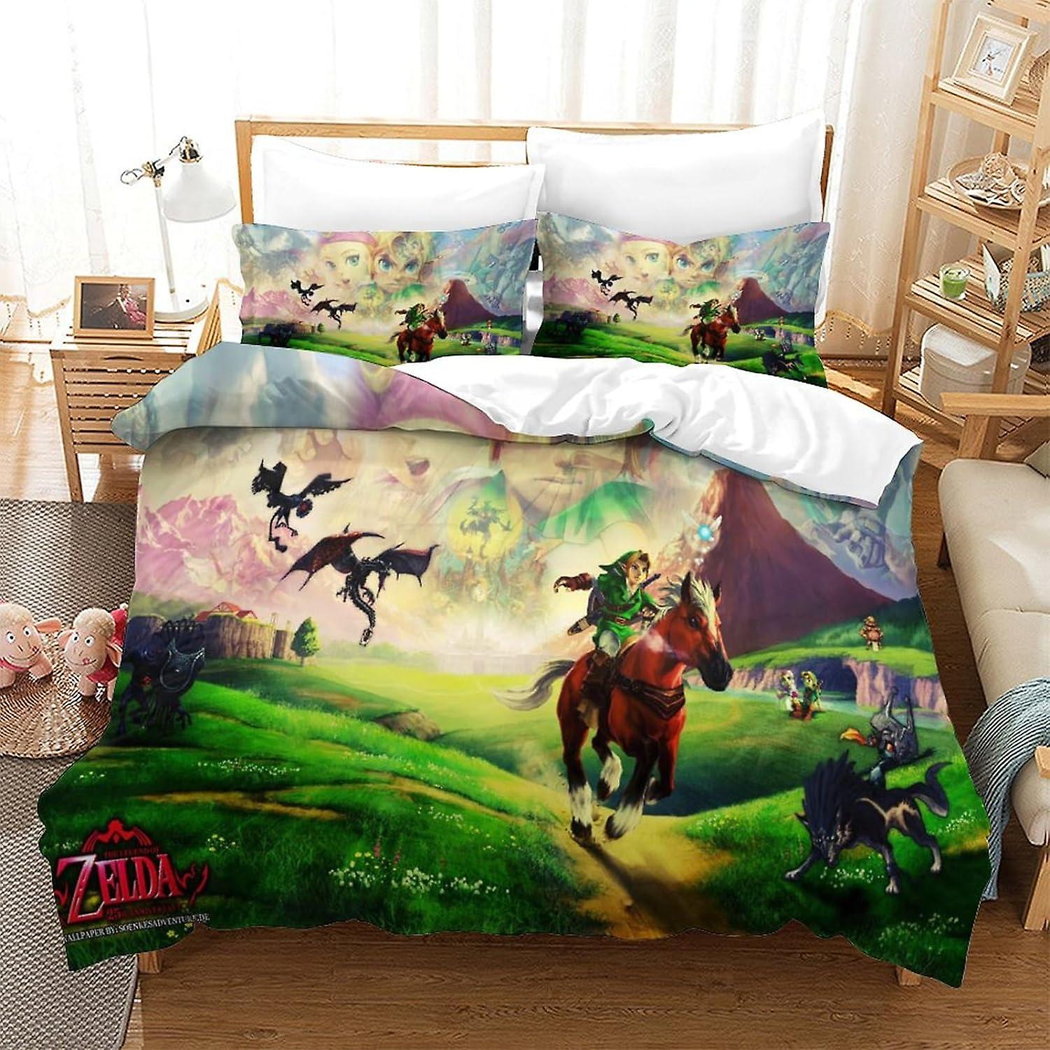 HOUKIG The Legend of Zelda Mattress Comforter Set 3 Piece Competitive ...