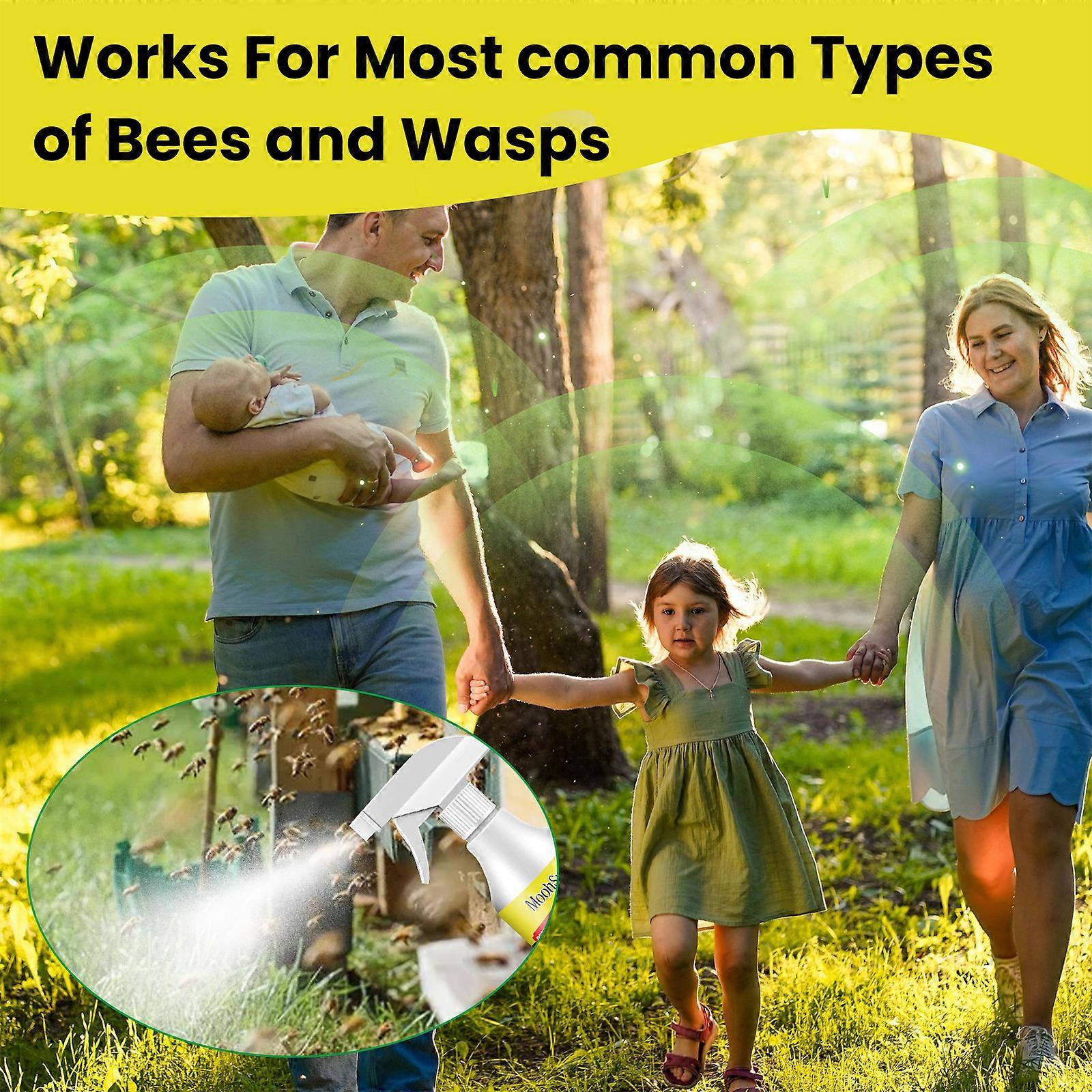 Bee & Wasp Repellent Spray,Bee Repellent Outdoor/Indoor to Repellent ...