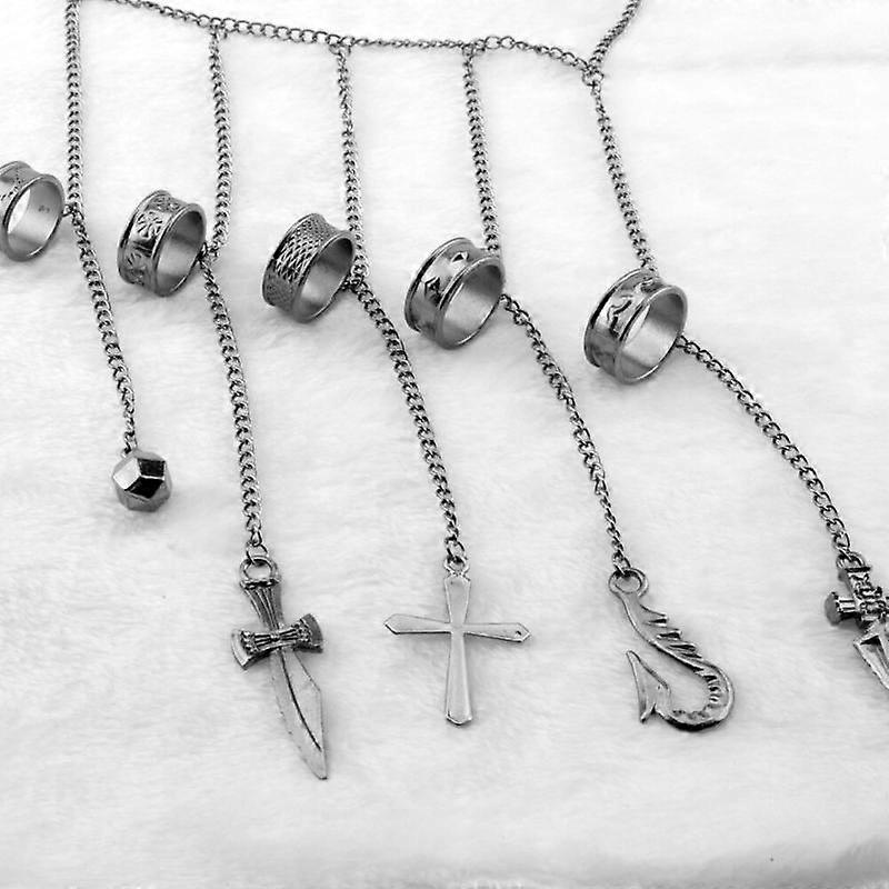 Barsinfi pol Cartoon Hunter x Hunter Rings Kurapika Cosplay Costume ...