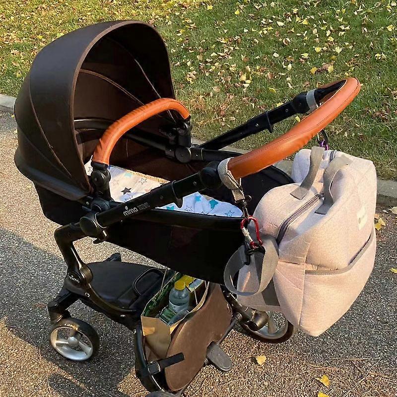 Baby Stroller PU Leather Handle Covers For Mima Xari Pram Bar Sleeve ...