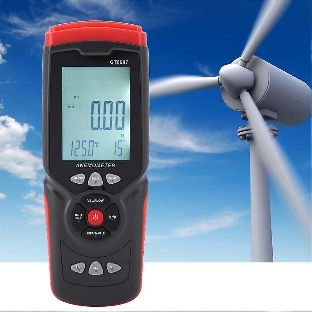 GT8907 Precise Digital USB Anemometer Multifunction Wind Speed ...
