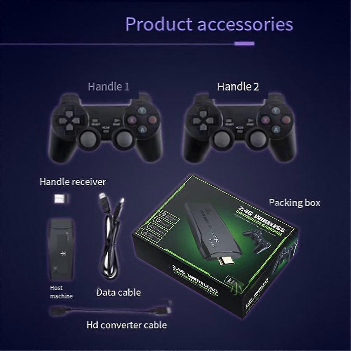 20000+ Games 4K Wireless Retro Game Console , Plug and Play Video Game ...