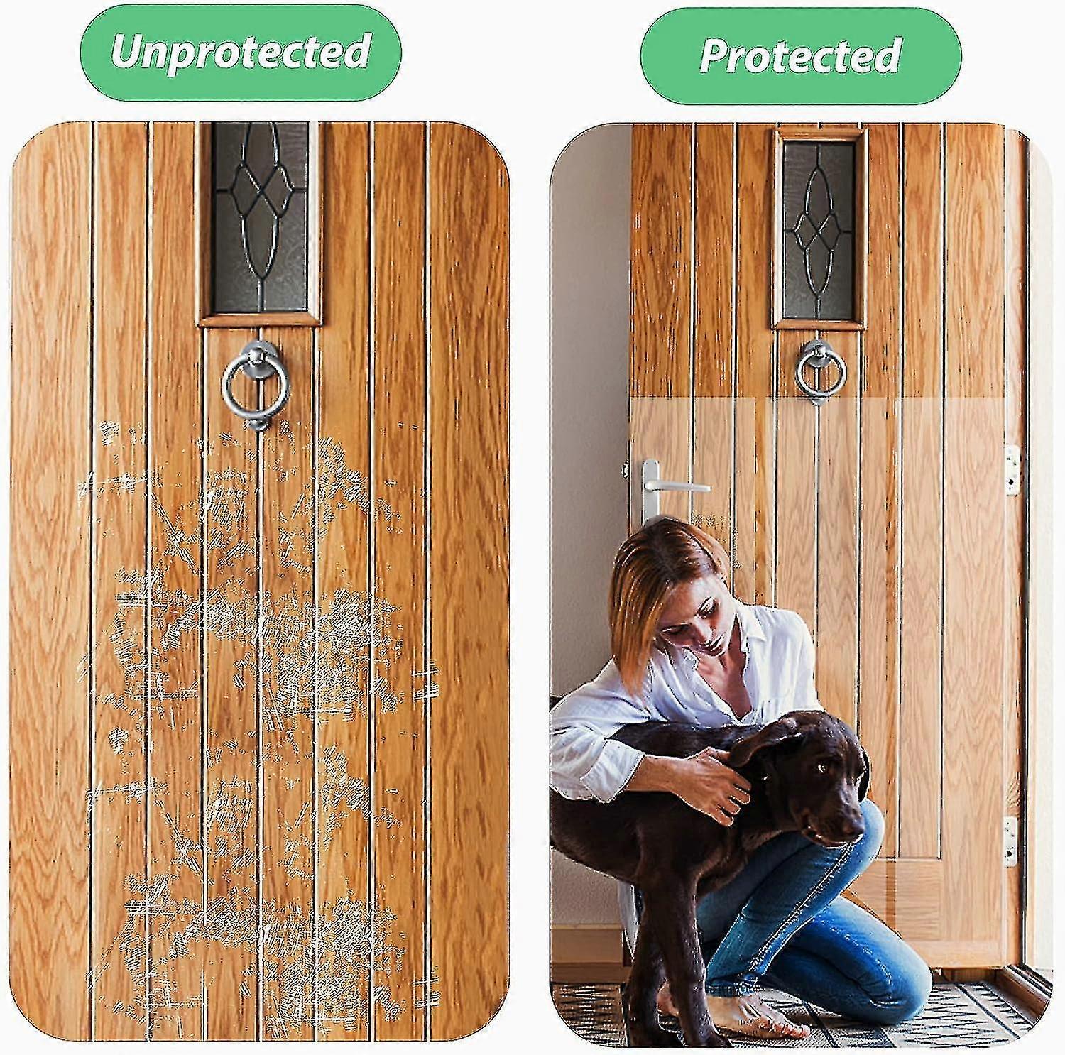 Door Protector From Dog Scratching 118.31" X 7.9" Cat Scratch Door ...