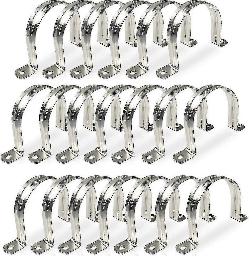 15 Pcs 60mm Pipe Clamp 304 Stainless Steel U Type Pipe Clamp Fixing ...