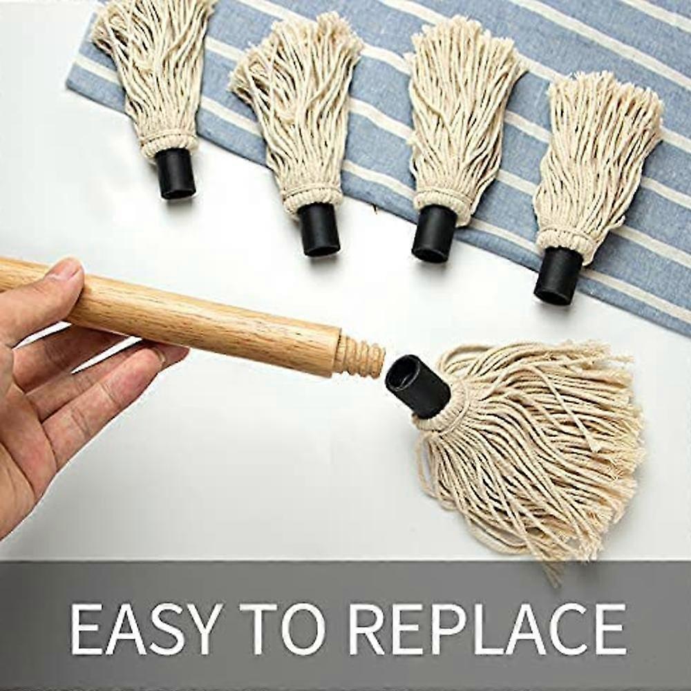 5 Pack BQ Basting Mop with 4 Extra Replacement Heads, Grill Basting Mop ...