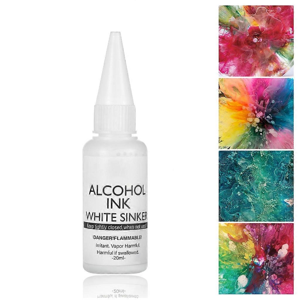 4Pcs White Alcohol Ink Set Concentrated Alcohol Paint Color Dye for ...