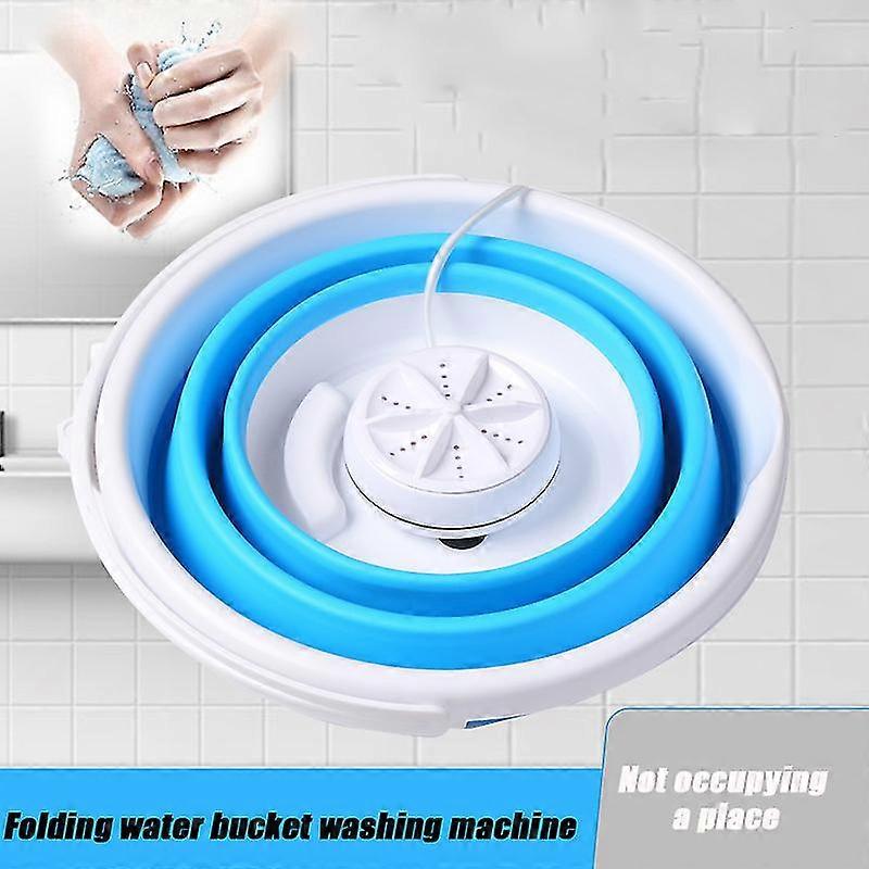 Folding Laundry Tub Basin Portable Mini Washing Machine Automatic ...