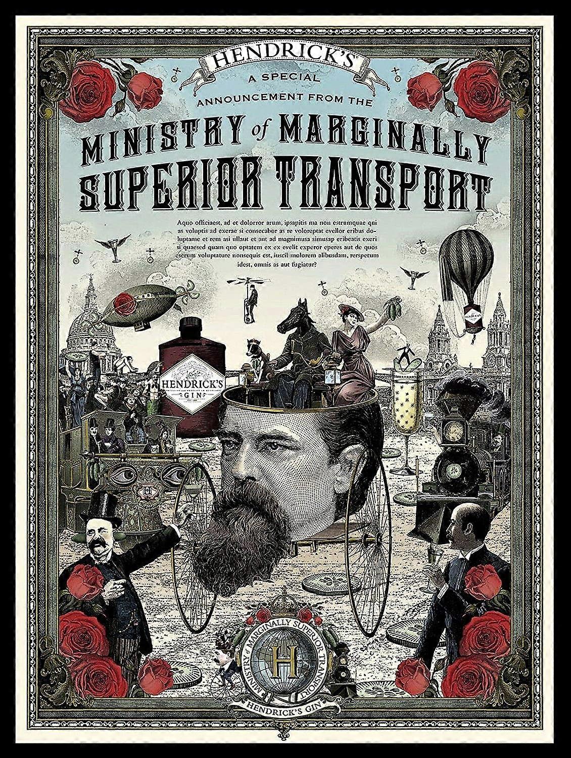 Hendricks Gin tin Signs Vintage cave Pub Coffee Shop Dining Kitchen ...