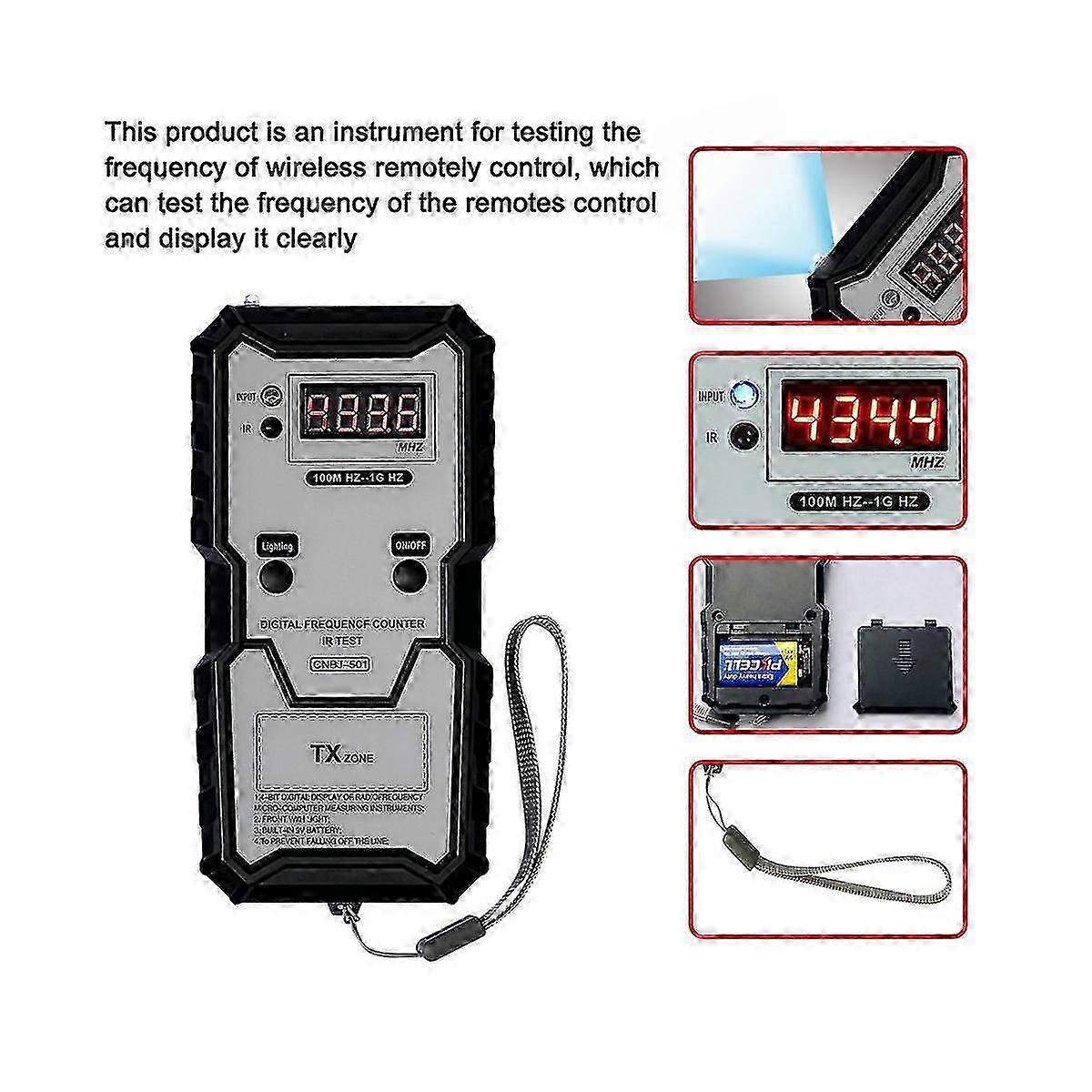 Car Keys Infrared Frequency Tester 100m-1ghz 4-bit Digital Electronic ...