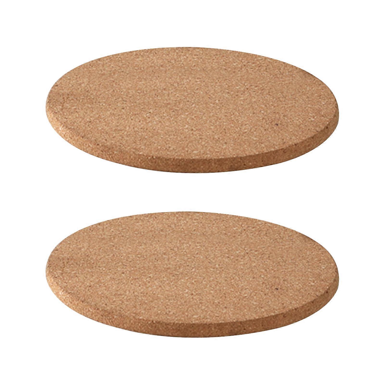 2Pcs Cork Trivet Set Heat Resistant Thick Cork Coasters for Hot Dishes ...